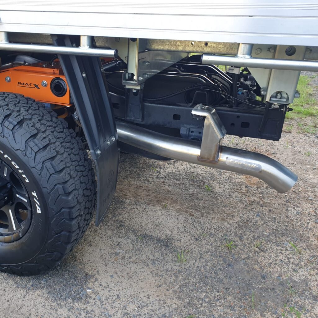 3.5 Inch Single Exit Exhaust for 79 Series 4.5L Landcruiser : Torqit